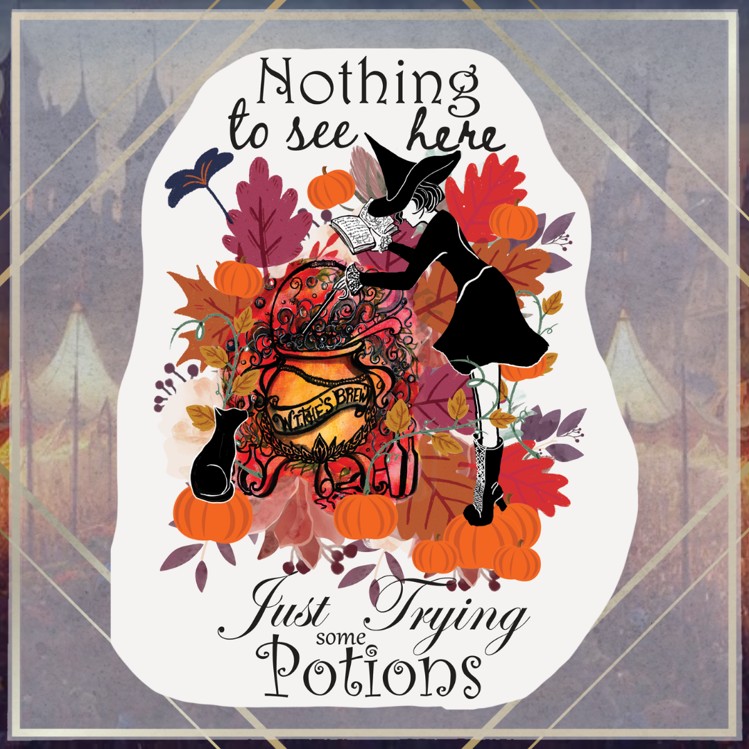 Just trying some potions Sticker – Mítica Books